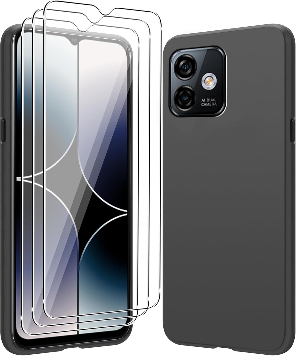 Electro-weideworld Case for Ulefone Note 16 Pro + [3 Pack] Screen ...