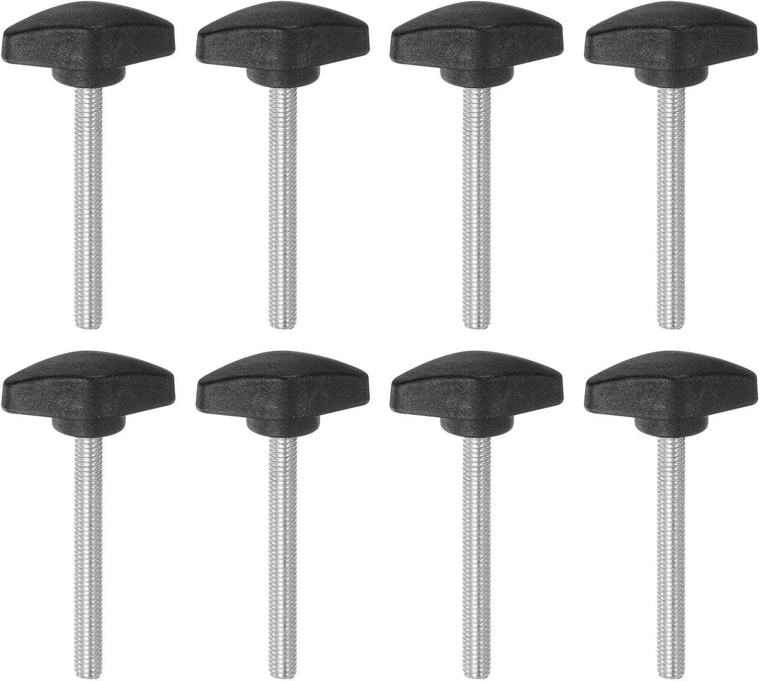 Amazon.com: HARFINGTON 8pcs Tee Wing Knobs M6 x 60mm Metric Male ...