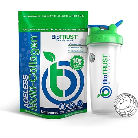 Amazon.com: BioTrust Ageless Multi Collagen 5-in-1 Protein Powder ...