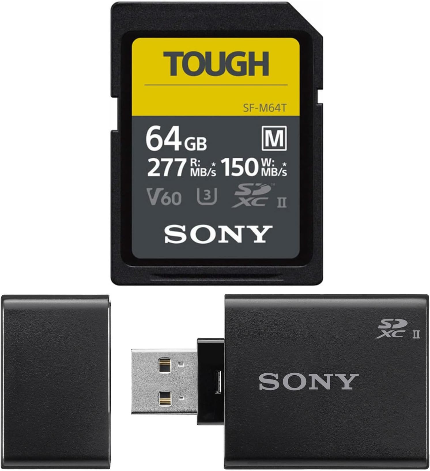 Amazon.com: Sony 64GB UHS-II Tough G-Series SD Card and USB 3.1 SD Card ...