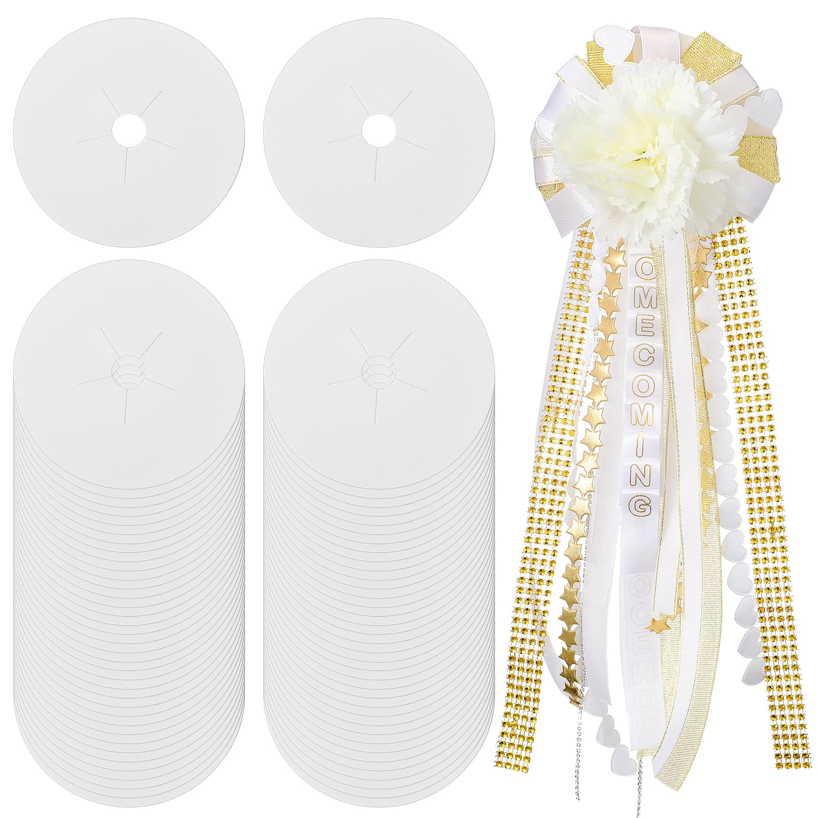Snapklik.com : 150 Pcs 6" Paper Disc Homecoming Mum Supplies Paper ...
