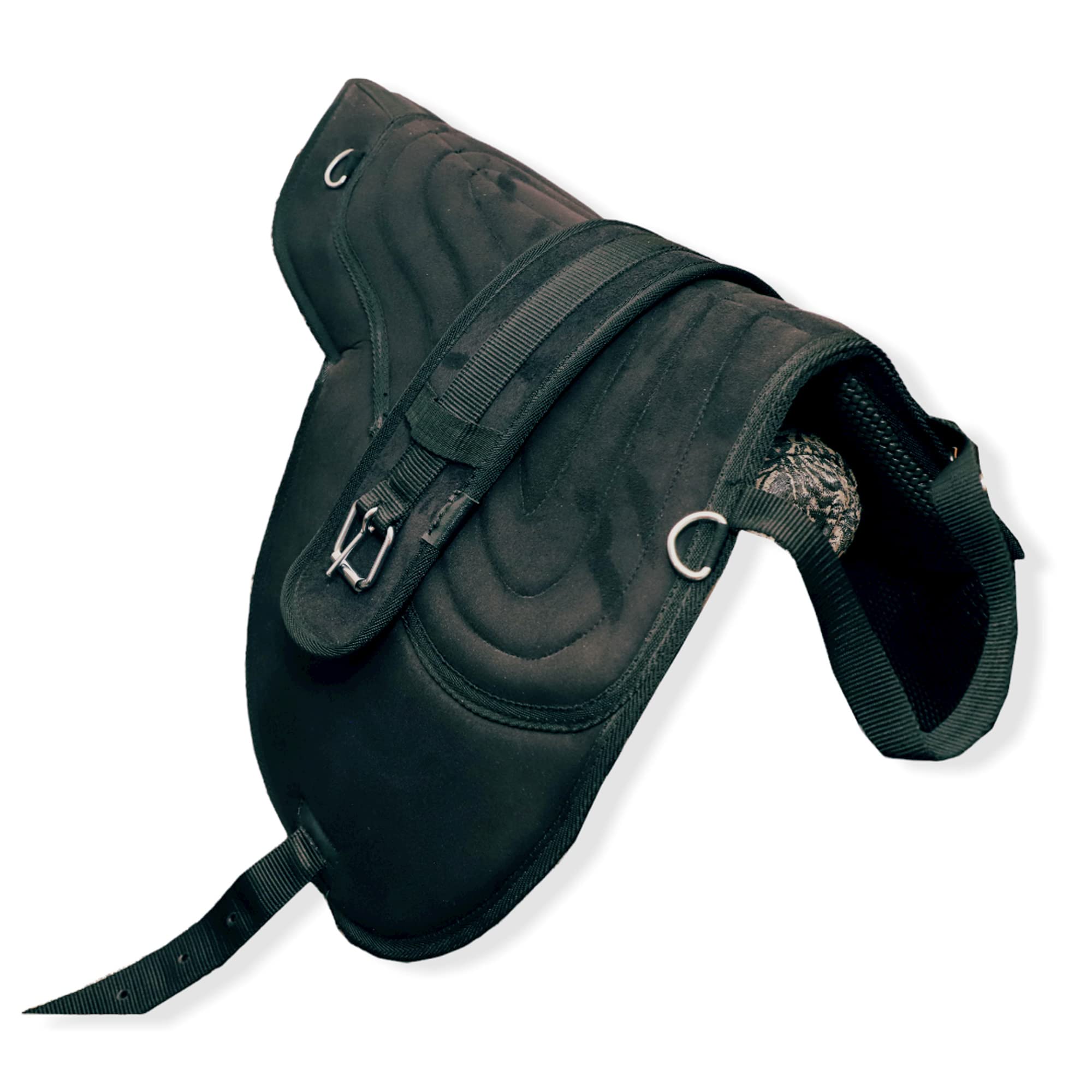 BAREBACK PAD RIDING PAD FOR PONY AND HORSES WITH FREE GIRTH (BLACK ...