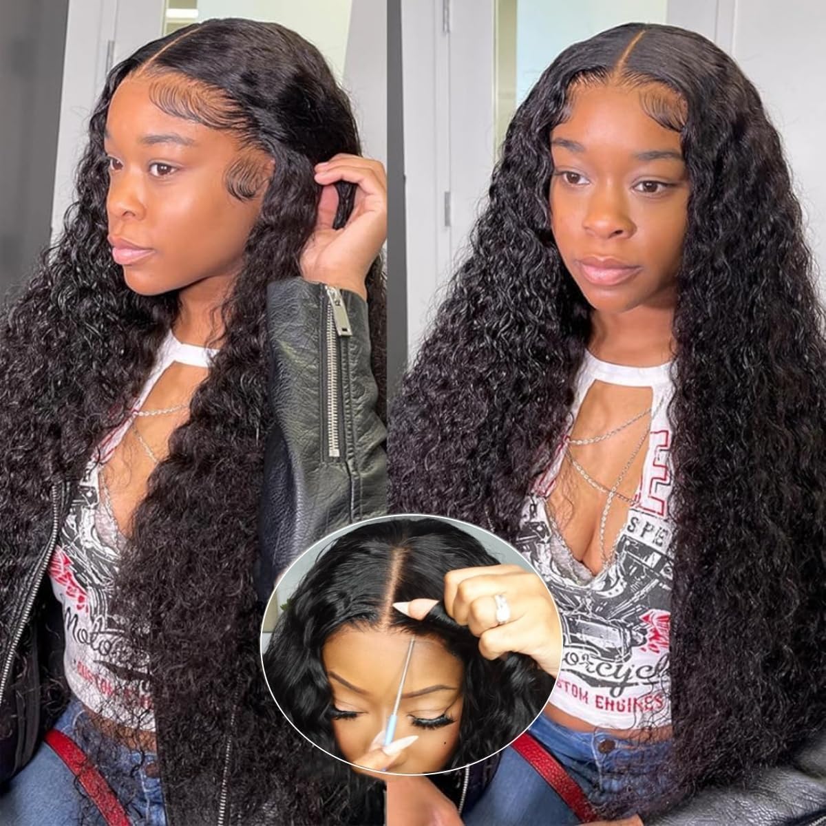 Amazon.com : Tatamagic Bob Wig With Bangs Human Hair 180 Density ...