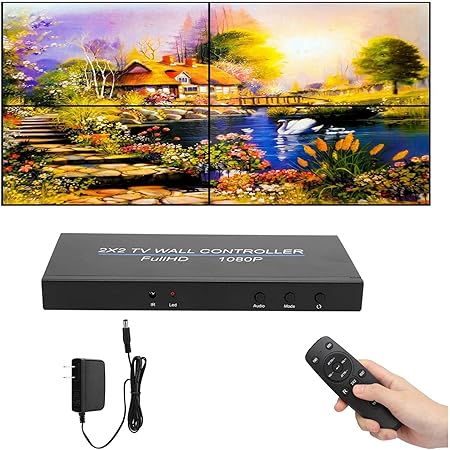 Amazon.com: ISEEVY 9 Channel 4K60 UHD Video Wall Controller 3x3 2x4 4x2 ...