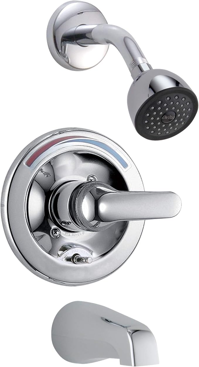 Delta Faucet T13691 Classic 13 Series Tub and Shower Trim - Push Button ...