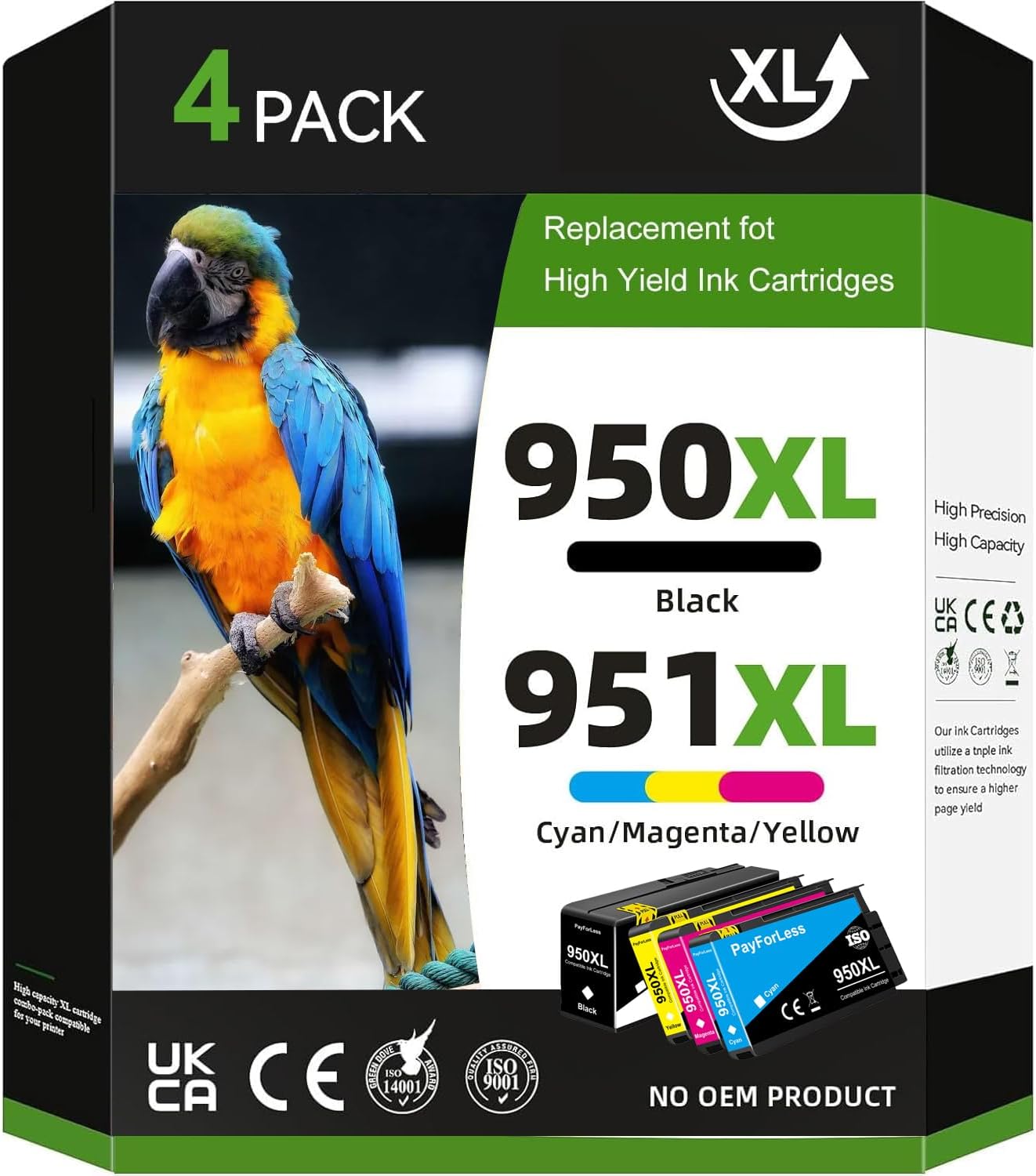 950XL 951XL Multipack Druckerpatronen Kompatible für HP 950 XL/951XL ...
