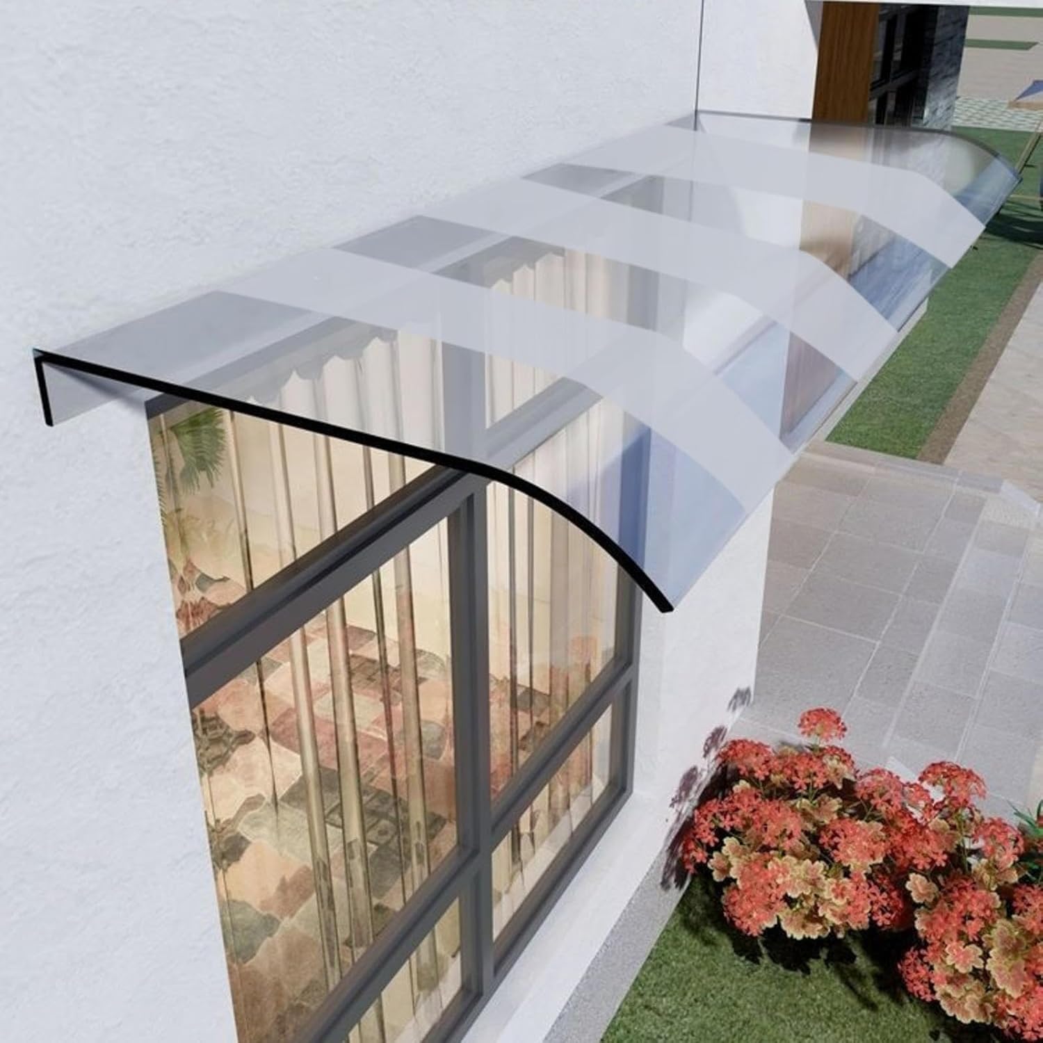 Amazon.com : Door Window Awning Exterior, Invisible Window Rain Shelter ...