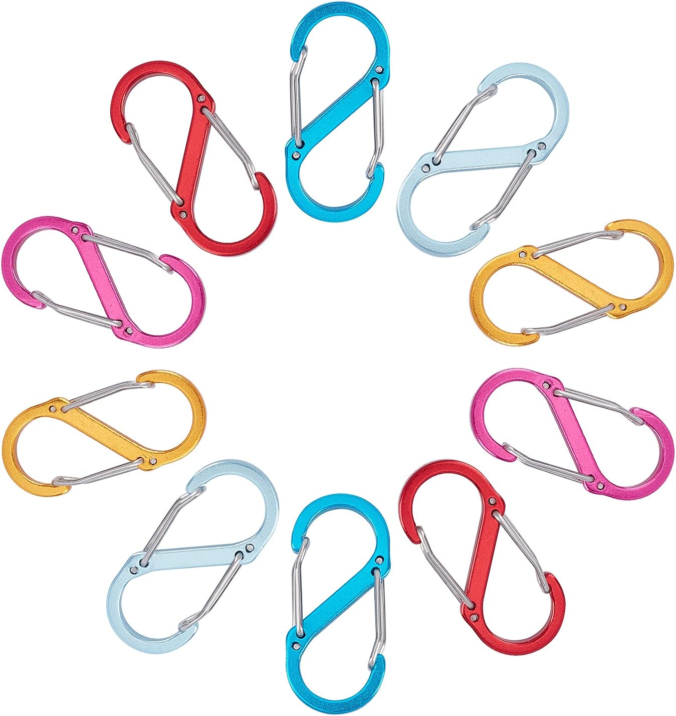 GORGECRAFT 10PCS 2 Inch Flag Pole Snap Clip Hooks Flag Carabiner Hooks ...