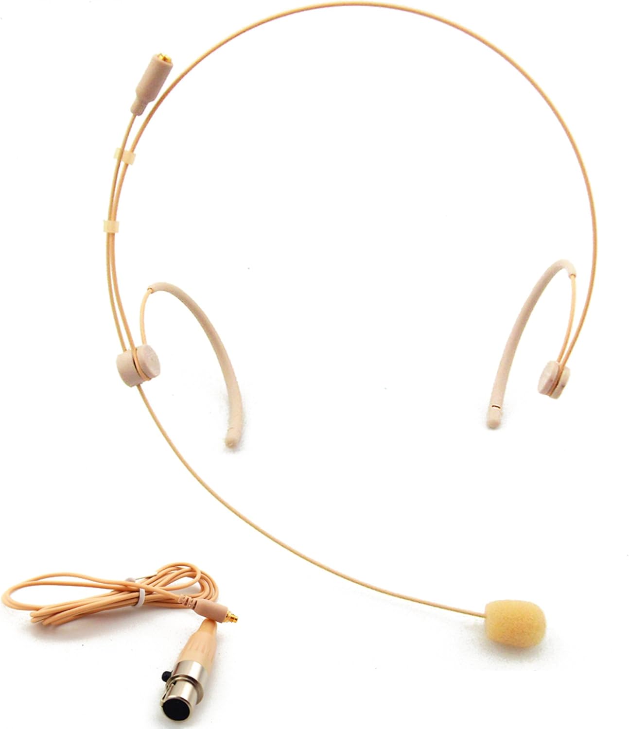 Beige Headset Headworn Microphone JK MIC-J 082S for AKG SAMSON Wireless ...