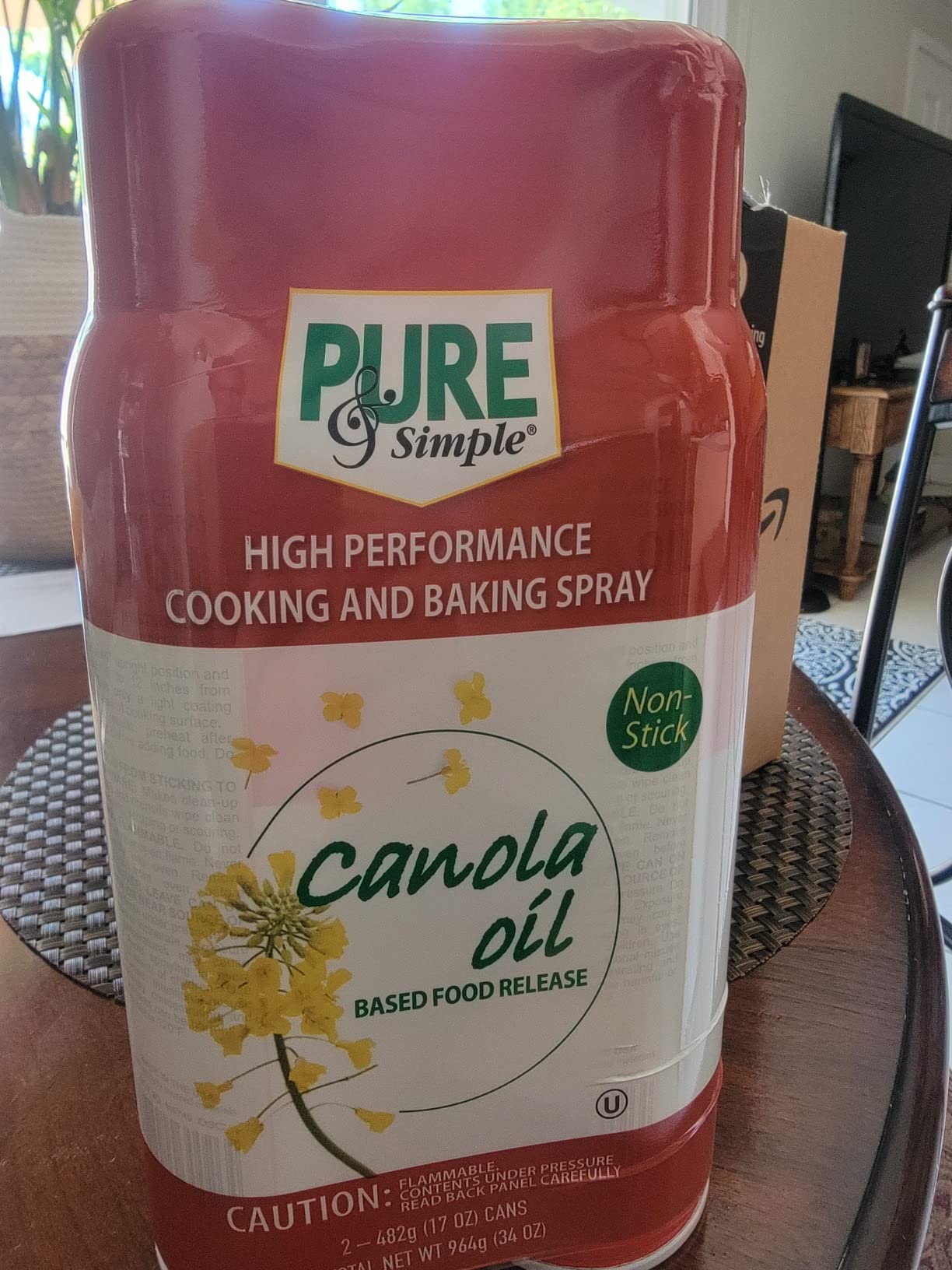 Amazon.com : Non- GMO Canola Oil Spray for Cooking and Baking : Grocery ...