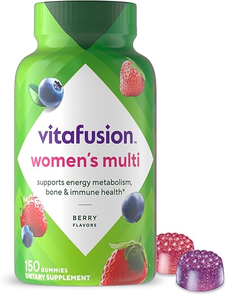 Amazon.com: Vitafusion Womens Multivitamin Gummies, Berry Flavored ...