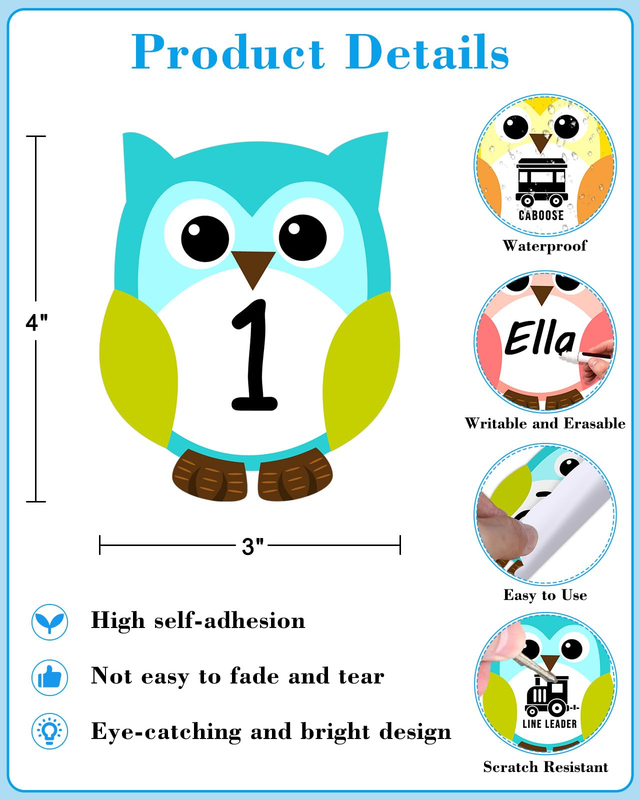 Snapklik.com : Line Up Spots For Classroom Floor - 36Pcs Number ...