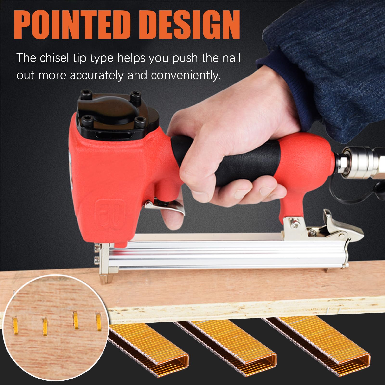 Snapklik.com : Tanstic 2000Pcs 18 Gauge 1/4" Narrow Crown Staples Kit ...
