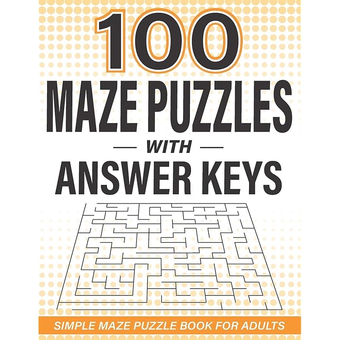 Buy 100 Maze Puzzles with Answer Keys: Simple Maze Puzzle Book for ...