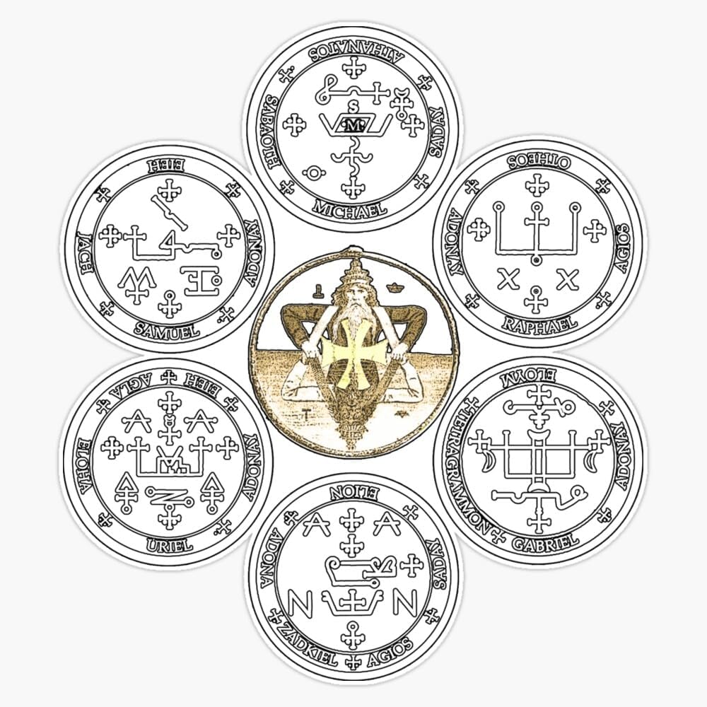 Amazon.com - The Seven Archangel Sigils - Solomon's Seals Archangel ...