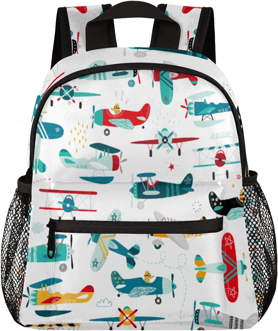 Amazon.com | TropicalLife Kids Airplane Pattern Kids Backpack for ...