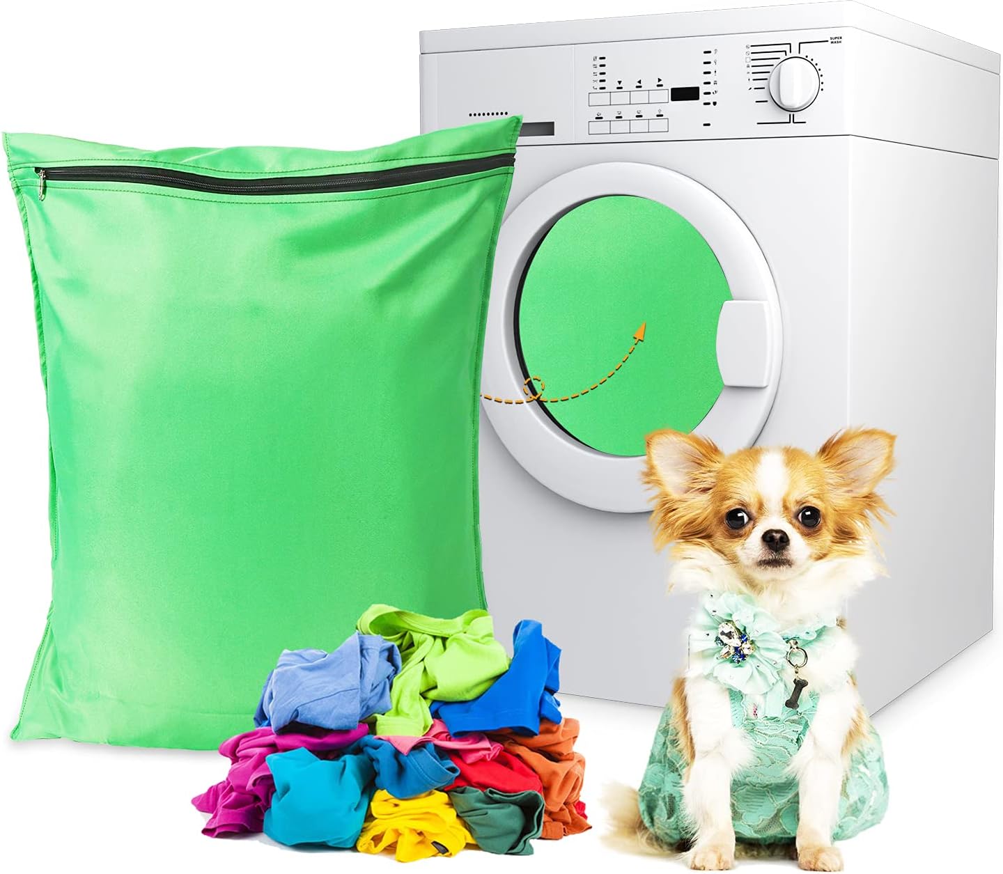 miuse Pet Laundry Bag for Washing Machine Petwear Wash Bag- Keep Your ...