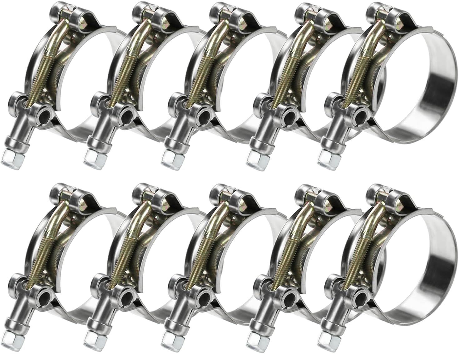 Amazon.com: PALOZO 4 inch T-Bolt Hose Clamps, Stainless Steel Hose ...