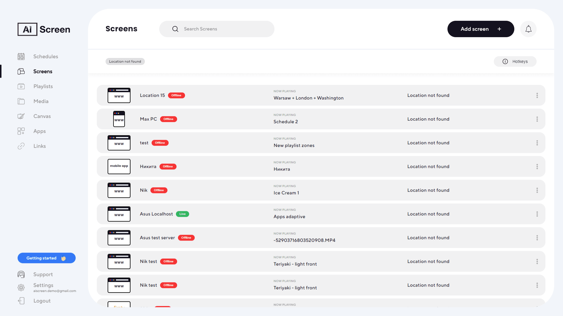 Aplicación AIScreen Digital Signage Player for Old devices en Amazon ...
