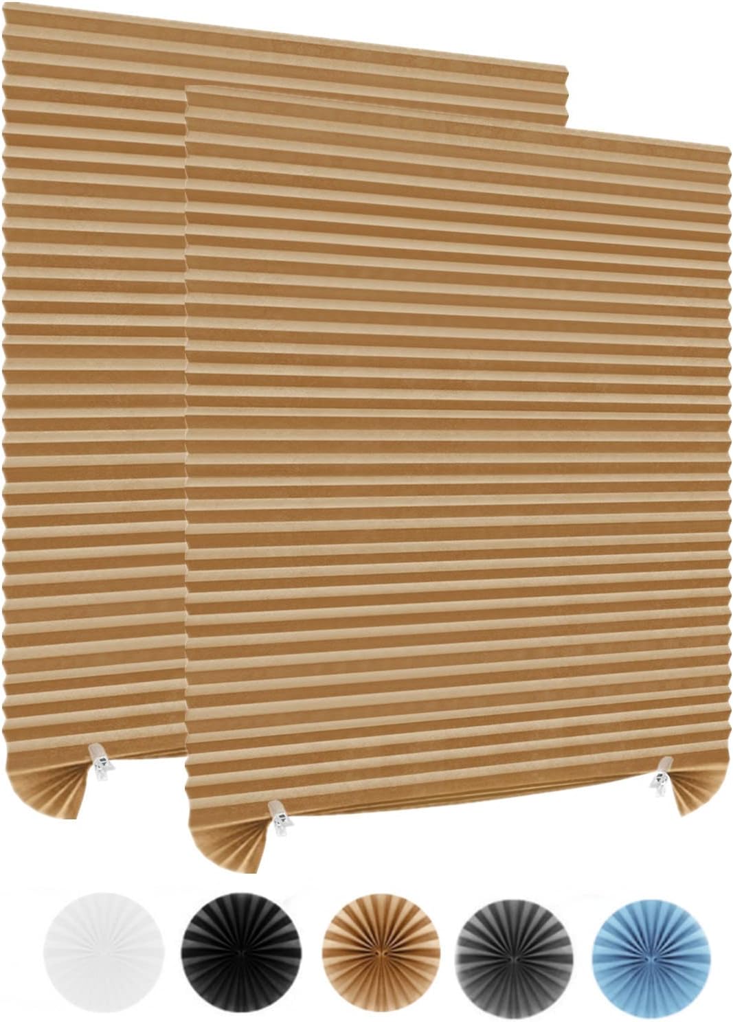 Amazon.com: Window Blinds Cordless No Drill Cut to Size Clip On Stick ...