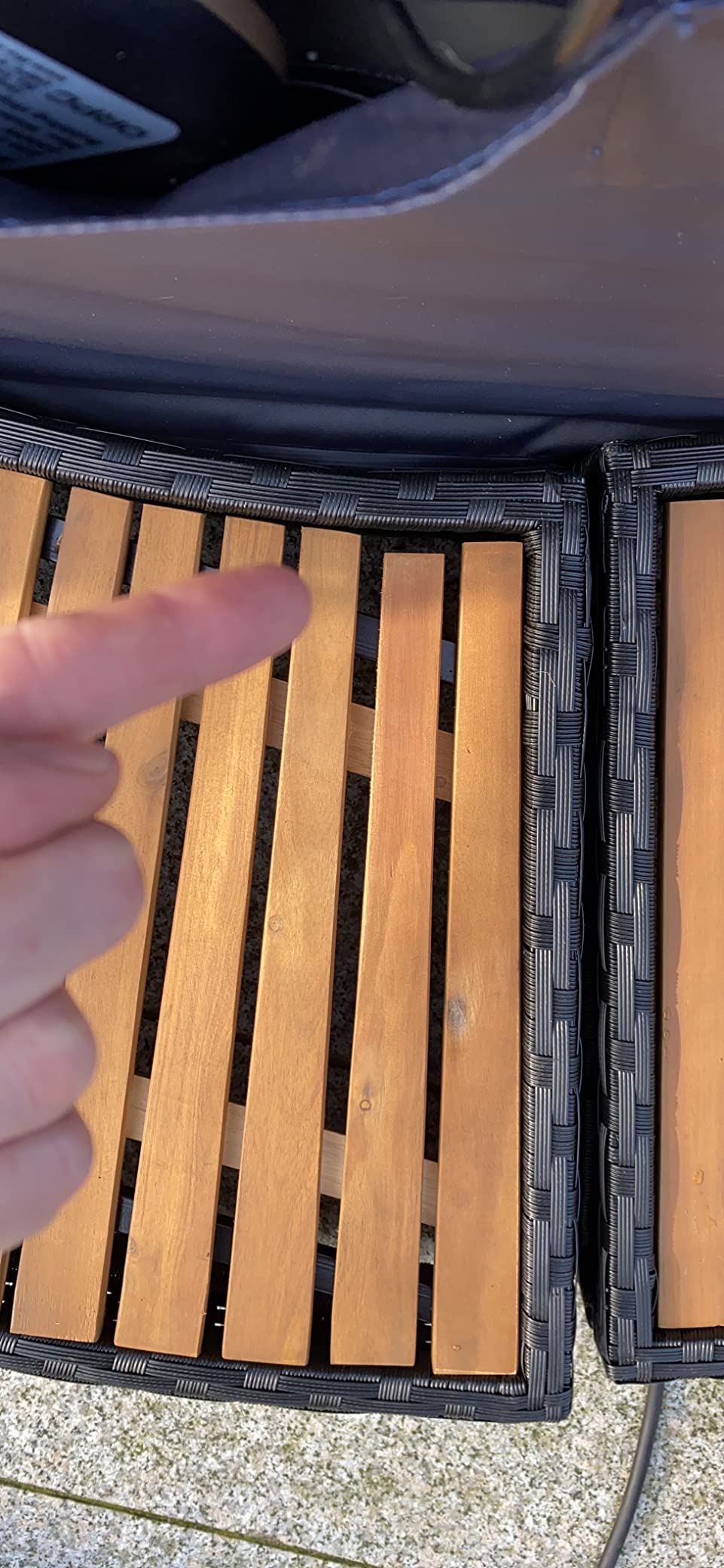 KOIECETA Akazienholz Whirlpool Umrandung Witterungsbeständig ...