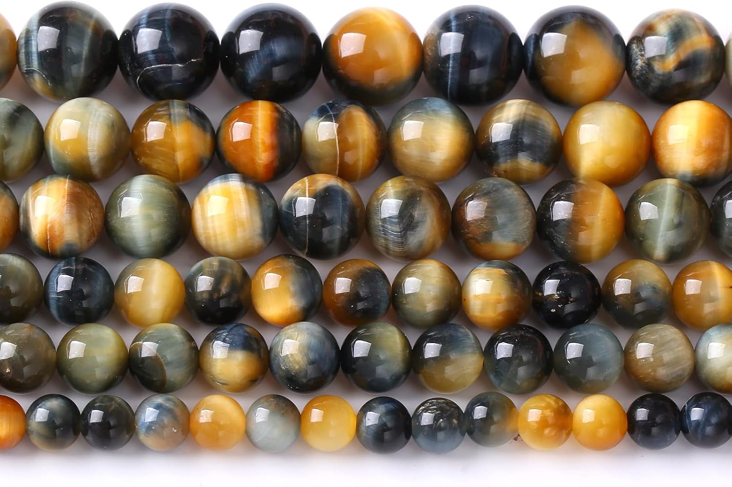 Amazon.com: 4mm 90pcs AAA Tiger Eye Beads for Jewelry Making 6mm 60Pcs ...