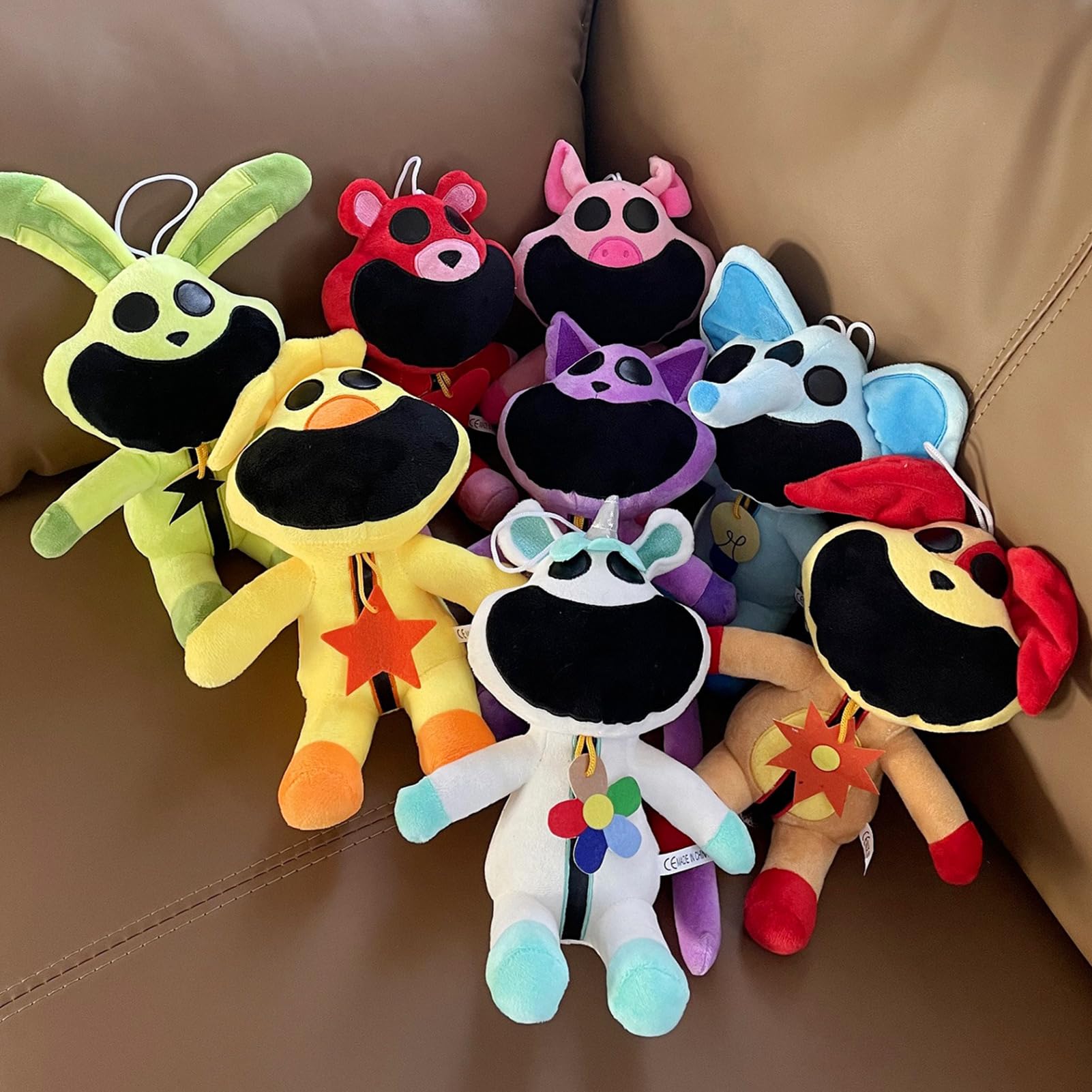 SERTAS Smiling Critters Plush Toy Funny Smiling Critters Catnap 8pcs ...