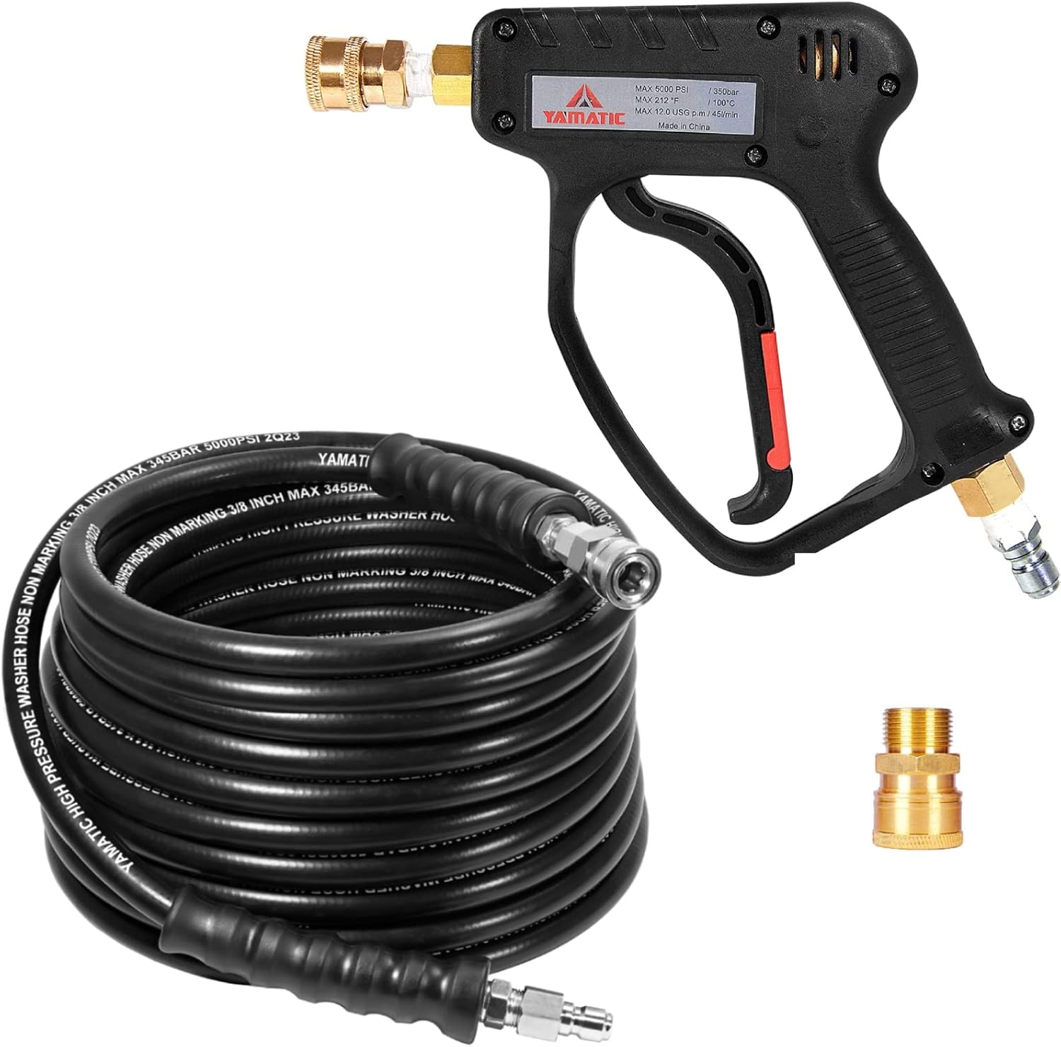 Amazon.com : YAMATIC 5000 PSI Pressure Washer Trigger Gun and Hose Kit ...