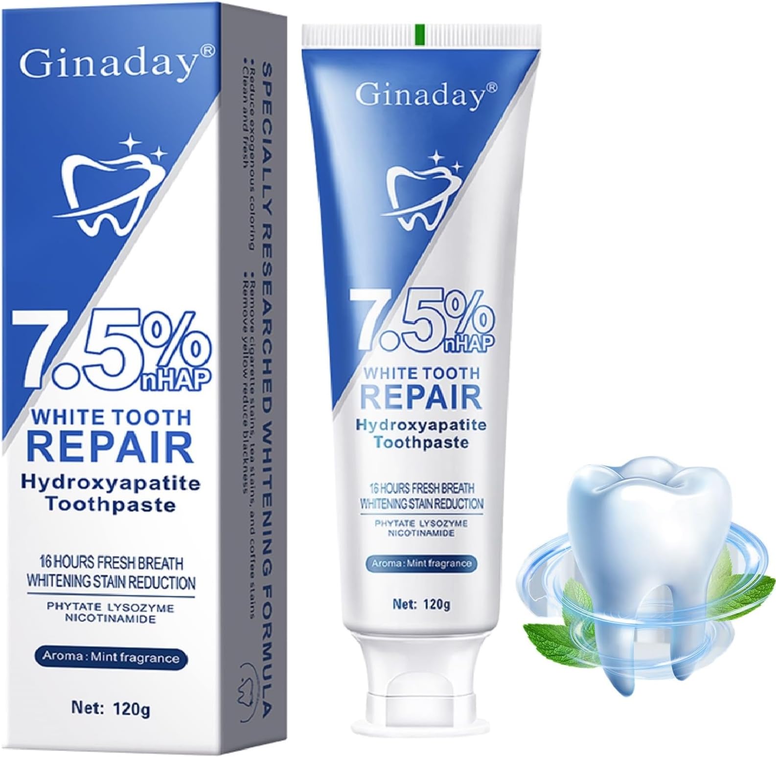 Amazon.com : Hydroxyapatite Toothpastes for Enamel Protection and Tooth ...