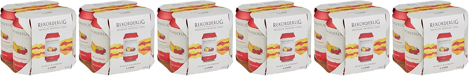 Rekorderlig Mango-Raspberry Cider 24 x 330 ml (cans) : Amazon.co.uk ...