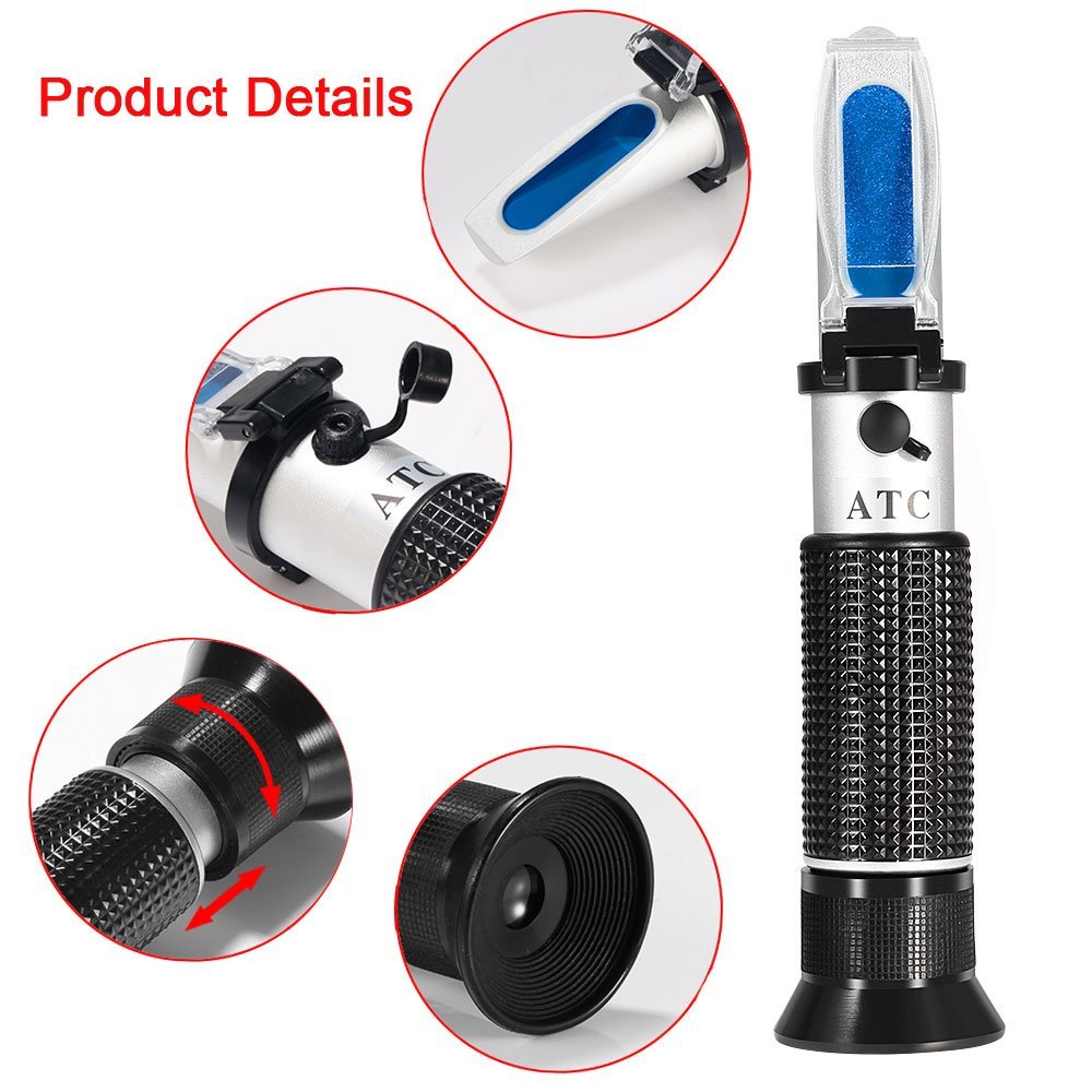 Snapklik.com : 0-32% Brix Meter Refractometer,V-Resourcing Portable ...