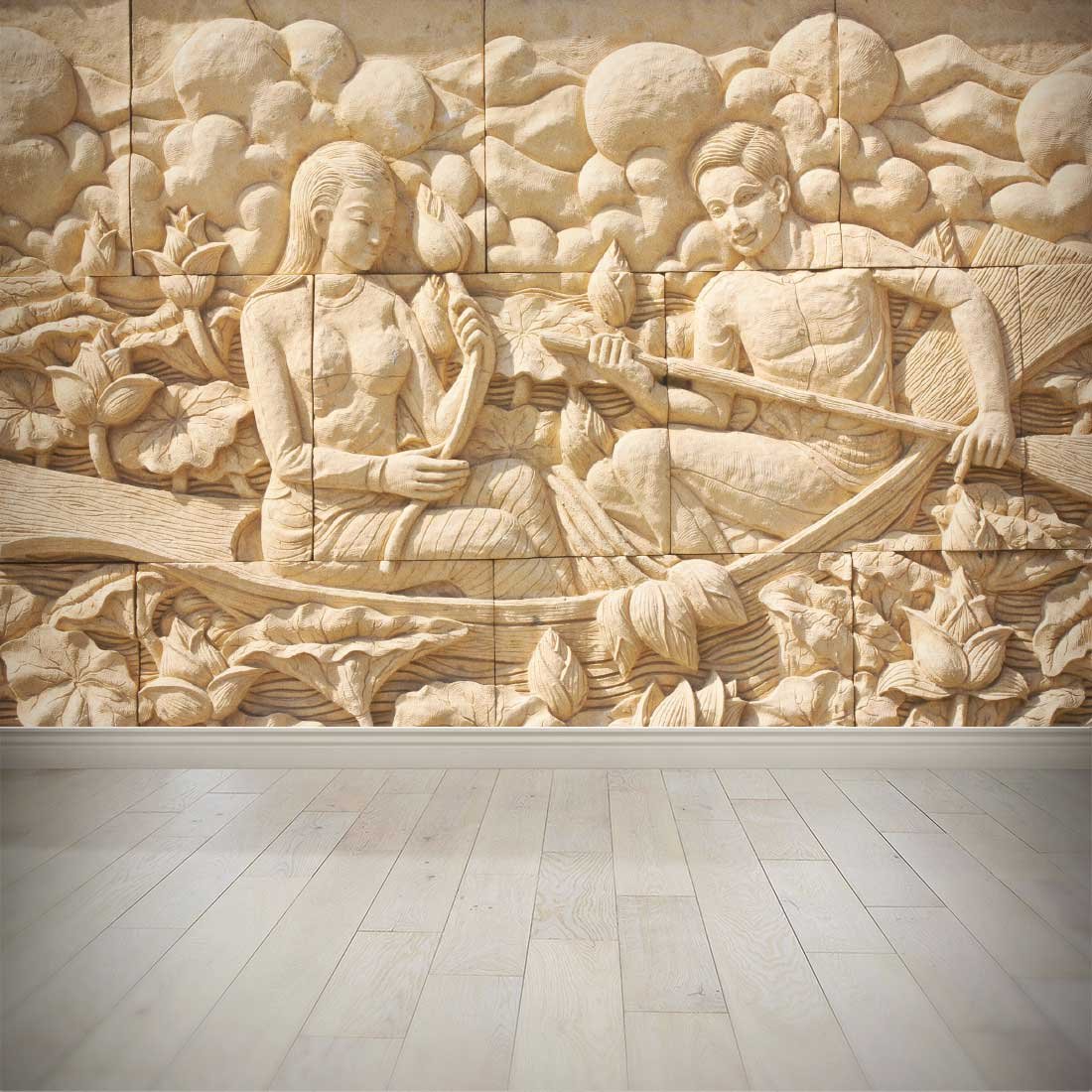 NISH! 3D Wall Mural Wallpaper #117 (Vinyl Wall Covering, 216sqft - 12ft ...