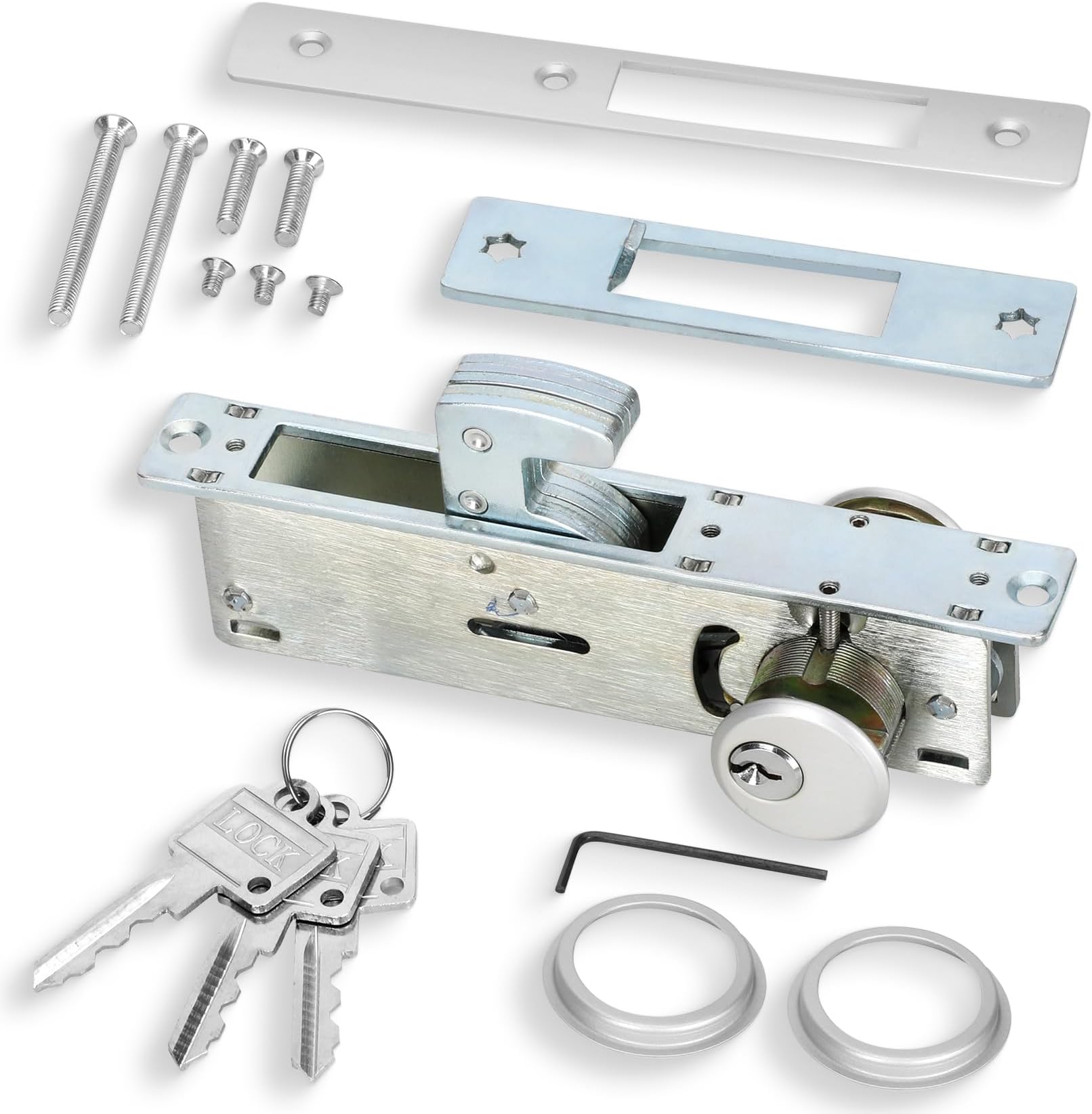 Amazon.com: Pacific Doorware Hook Deadbolt Mortise Gate Lock for ...