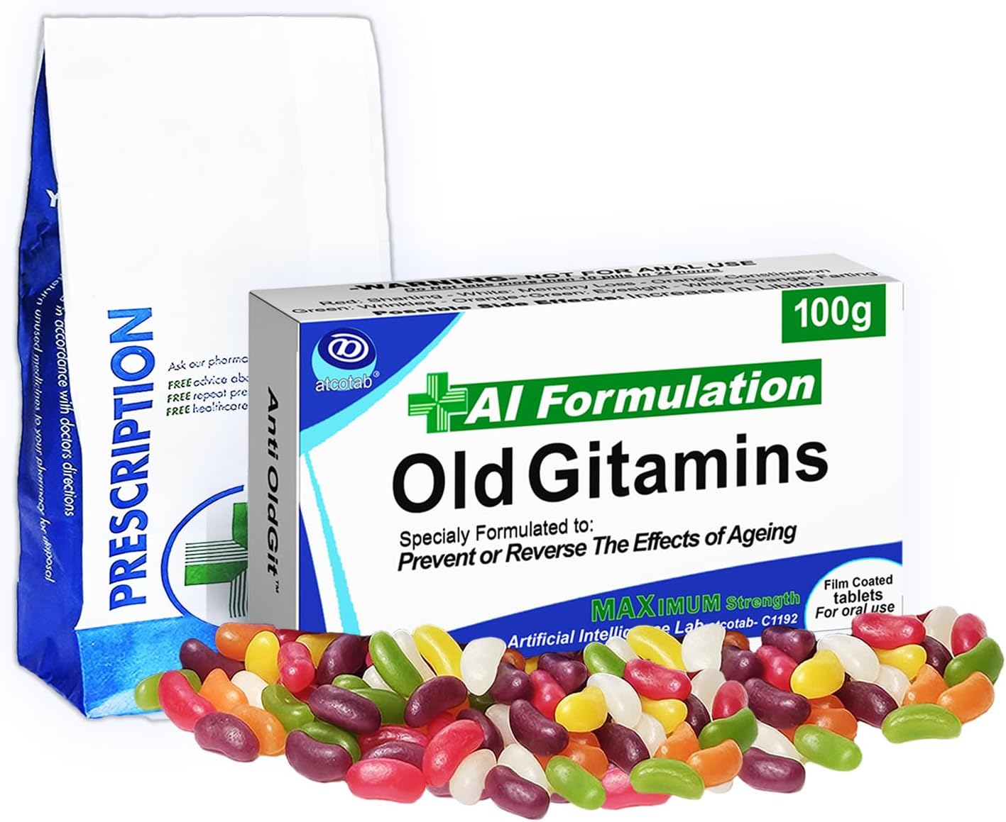 Funny Rude Joke Pill Box, Jelly Beans Gag Gift, Birthday Gifts for Men ...