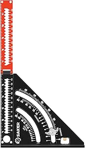 Saker Aluminum Alloy Triangle Ruler,Square Measuring Folding Triangle ...