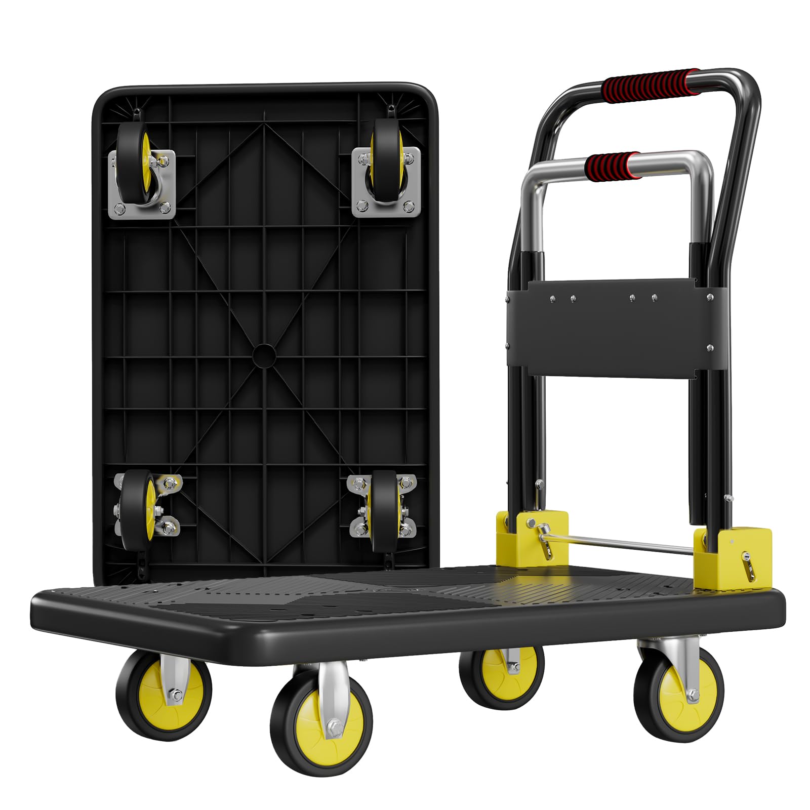 Amazon.com: Foldable Platform Truck Dolly Moving Platform Hand Truck ...