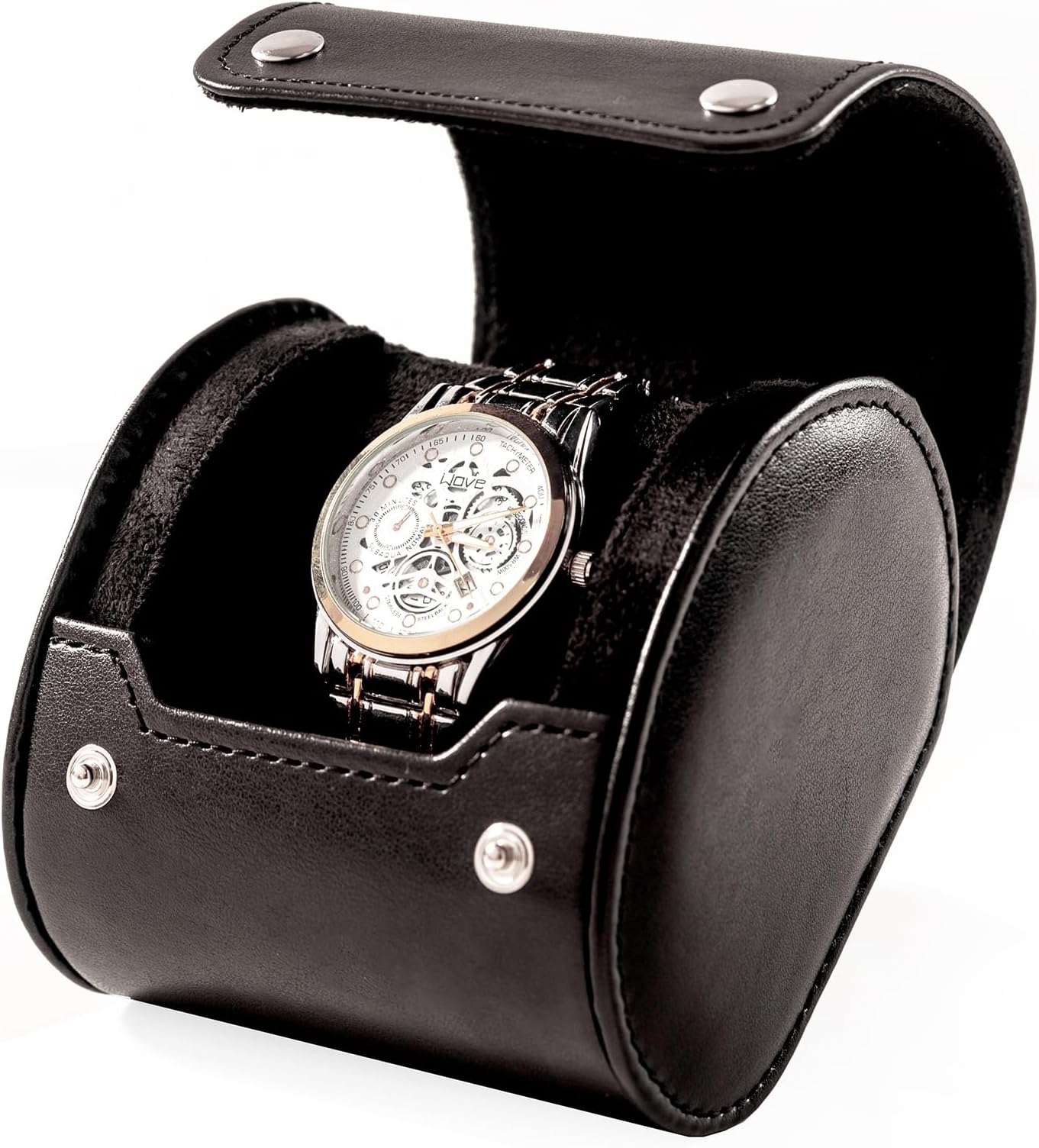 Amazon.com: PoBoSall Watch Case for Men Women Single Leather Watch Roll ...