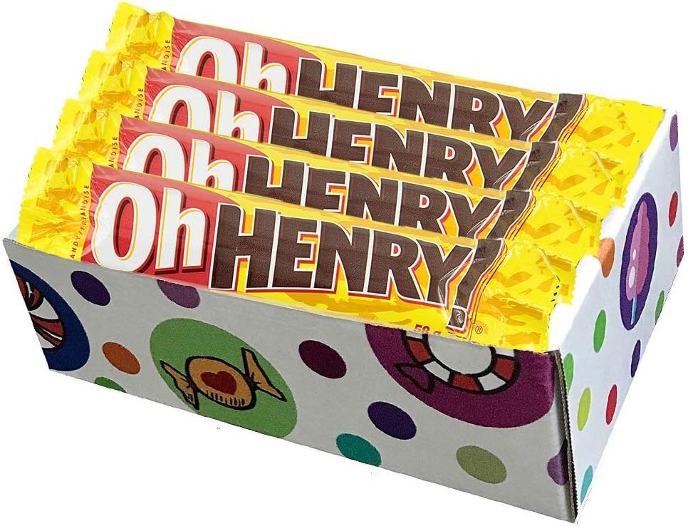 Amazon.com : CandyLab Oh HENRY! Chocolate Candy Bars, Caramel, 32.64 ...