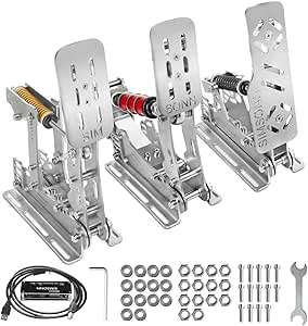 SIMSONN NEW PRO Pedals Sim Racing Pedals PC Racing Simulator Pressure ...