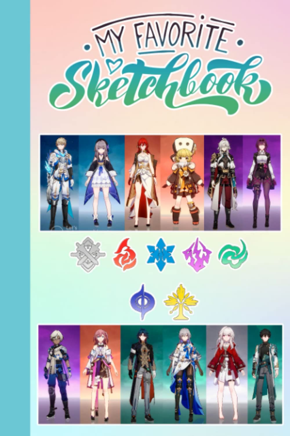 Honkai Sketch Book for Fan Teen Men Women: Honkai Notebook for Drawing ...