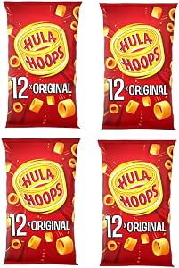 Hula Hoops Original Crisps 12 Pack 24gx12 (Pack of 4, Original ...