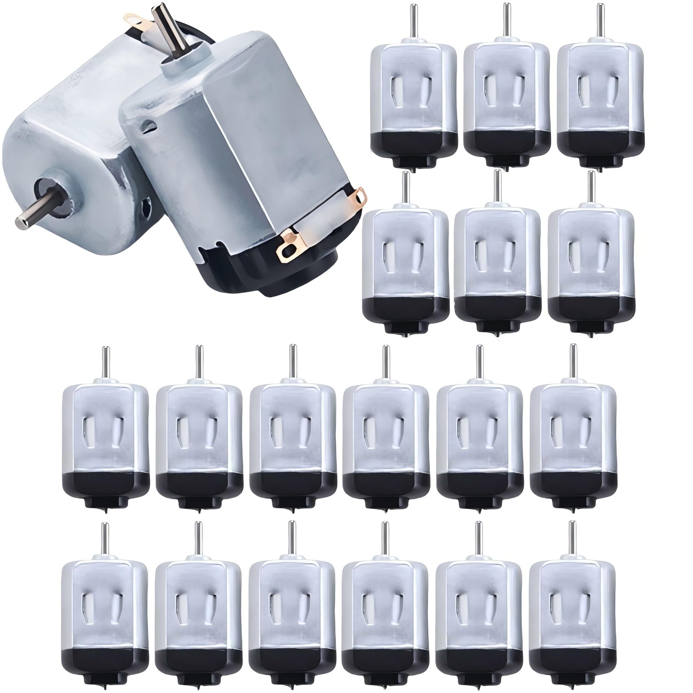 Amazon.com: MTDELE 20Pcs Mini Small DC Motors 1.5V 3V 5V 6V 130 Micro ...