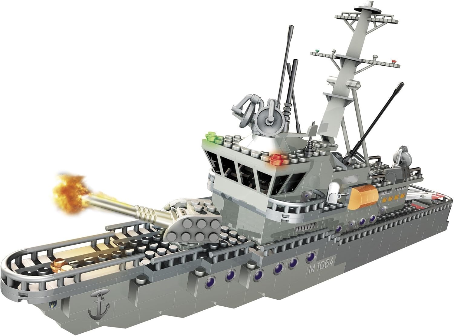 Mega Bloks - Probuilder M1064 Gromitz Minehunter Boat : Buy Online at ...