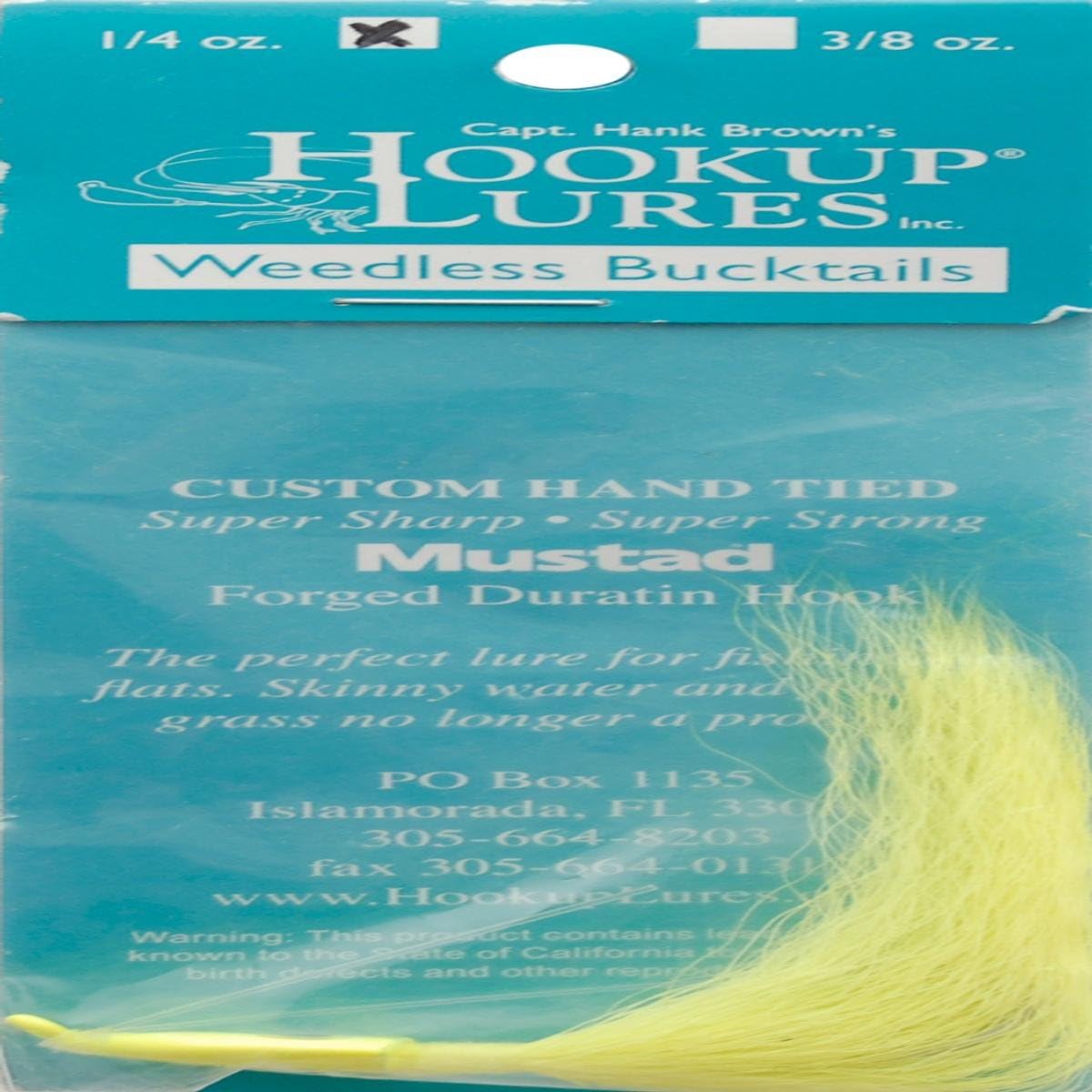 Amazon.com : Hookup 113-02 Weedless Bucktail Jig : Boating Equipment ...