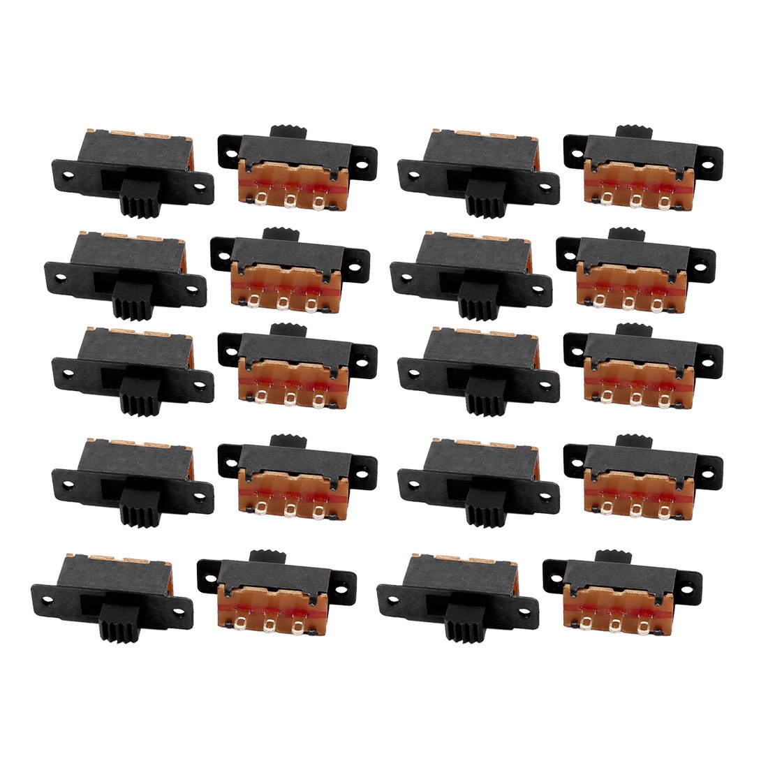 sourcingmap 20Pcs 2 Position 3P SPDT Micro Miniature Laboratory Slide ...