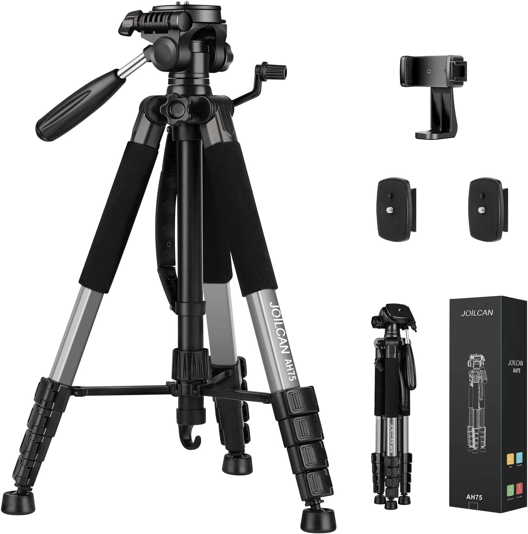 Amazon.com : Victiv Tripod 74” Camera Tripod for Cell Phone, Aluminum ...