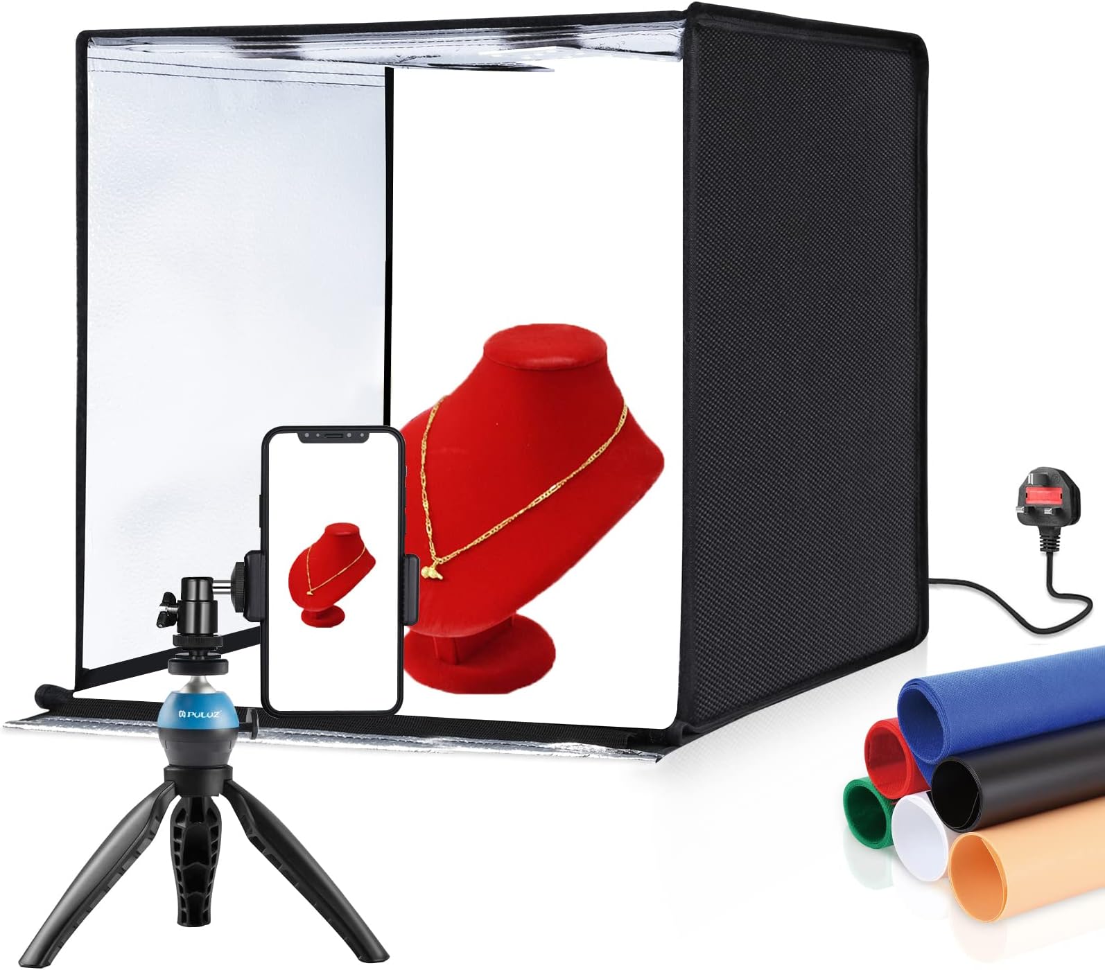 PULUZ Photo Box Portable Light Tent 60cm/24 inch Photo Studio Light Box ...