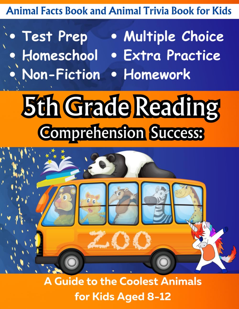 5th Grade Reading Comprehension Workbook: Animal Facts Book and Animal ...