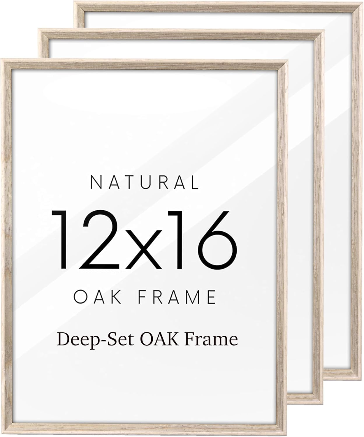 Amazon.com - UPWOIGH 12x16 Oak Wood Picture Frame - 12x16 Large ...