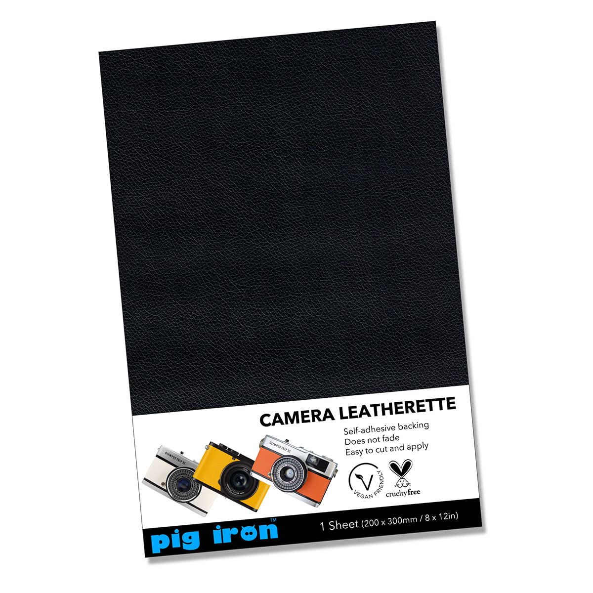 Pig Iron Self-Adhesive Camera Leatherette Sheet - A4 300mmx200mm. Easy ...